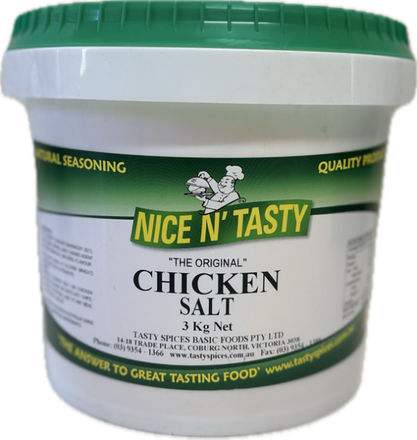 Nice N Tasty CHICKEN SALT Seasoning 3kg bucket – Sandhurst Butchers ...